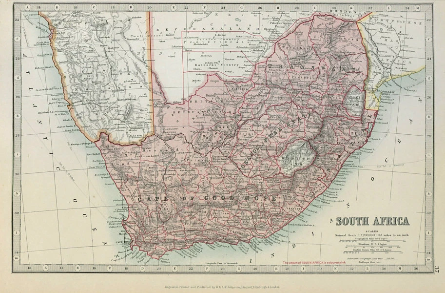 Transvaal South Africa Map
