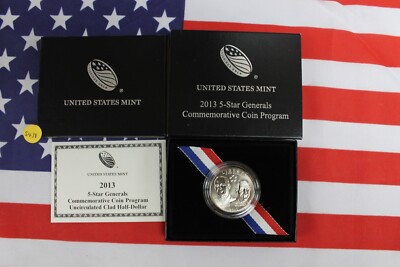 2013 5-Star Generals Commemorative Coin -Uncirculated Cald Half Dollar ...