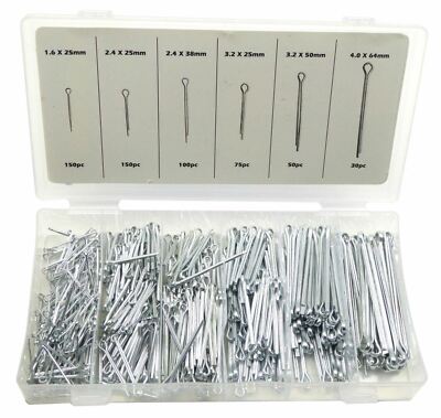 555pc Cotter Pins Split Pin Fixings Assorted set + storage case | eBay UK