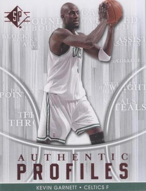 2008-09 SP - Authentic Profiles Kevin Garnett #AP-23 for sale online | eBay