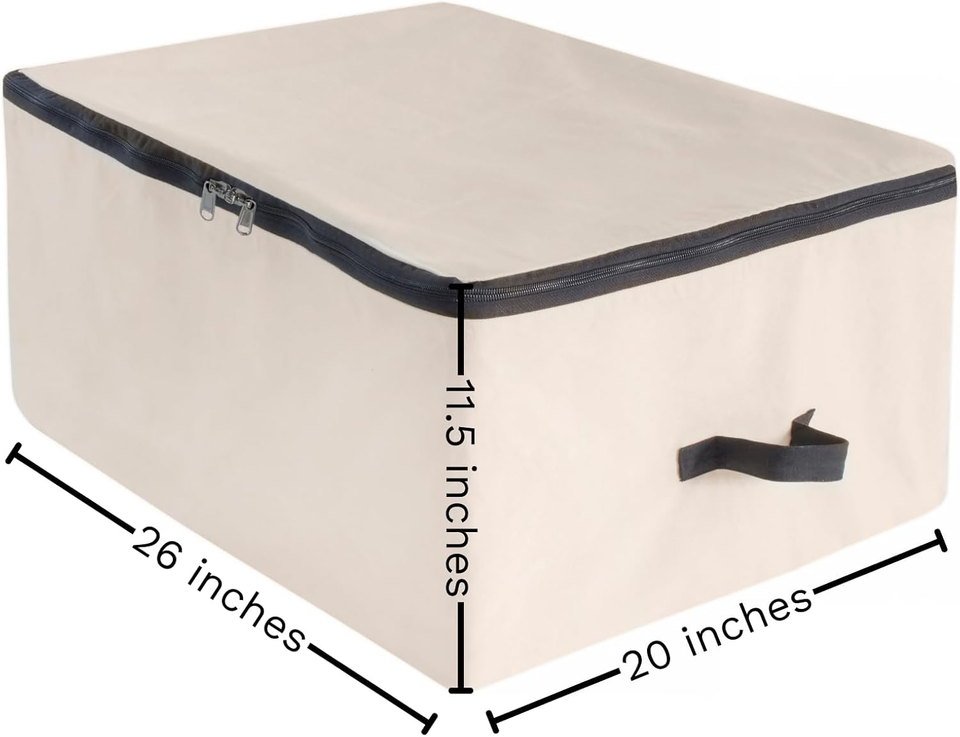 Canvas Storage Bags for Comforters and Blankets - X-Large Zippered ...
