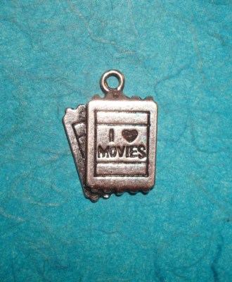 Pendant Movie Ticket Charm Movie Pass Hollywood Charm Director Charm ...