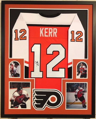 FRAMED TIM KERR AUTOGRAPHED SIGNED PHILADELPHIA FLYERS JERSEY JSA COA ...