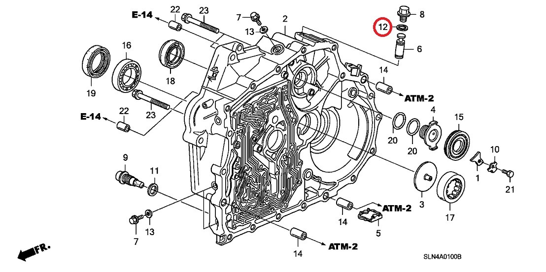 ( 1 )Genuine Honda 90471-RPC-000 WASHER-Automatic Transmission Drain ...