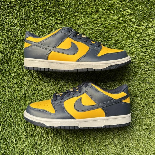 Nike Dunk Low GS 'Michigan' 2021 - CW1590-700 - Size 7Y / Wmns 8.5 ...