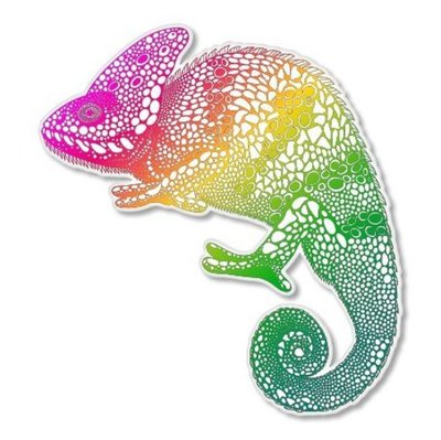Chameleon Vinyl Sticker - SELECT SIZE | eBay