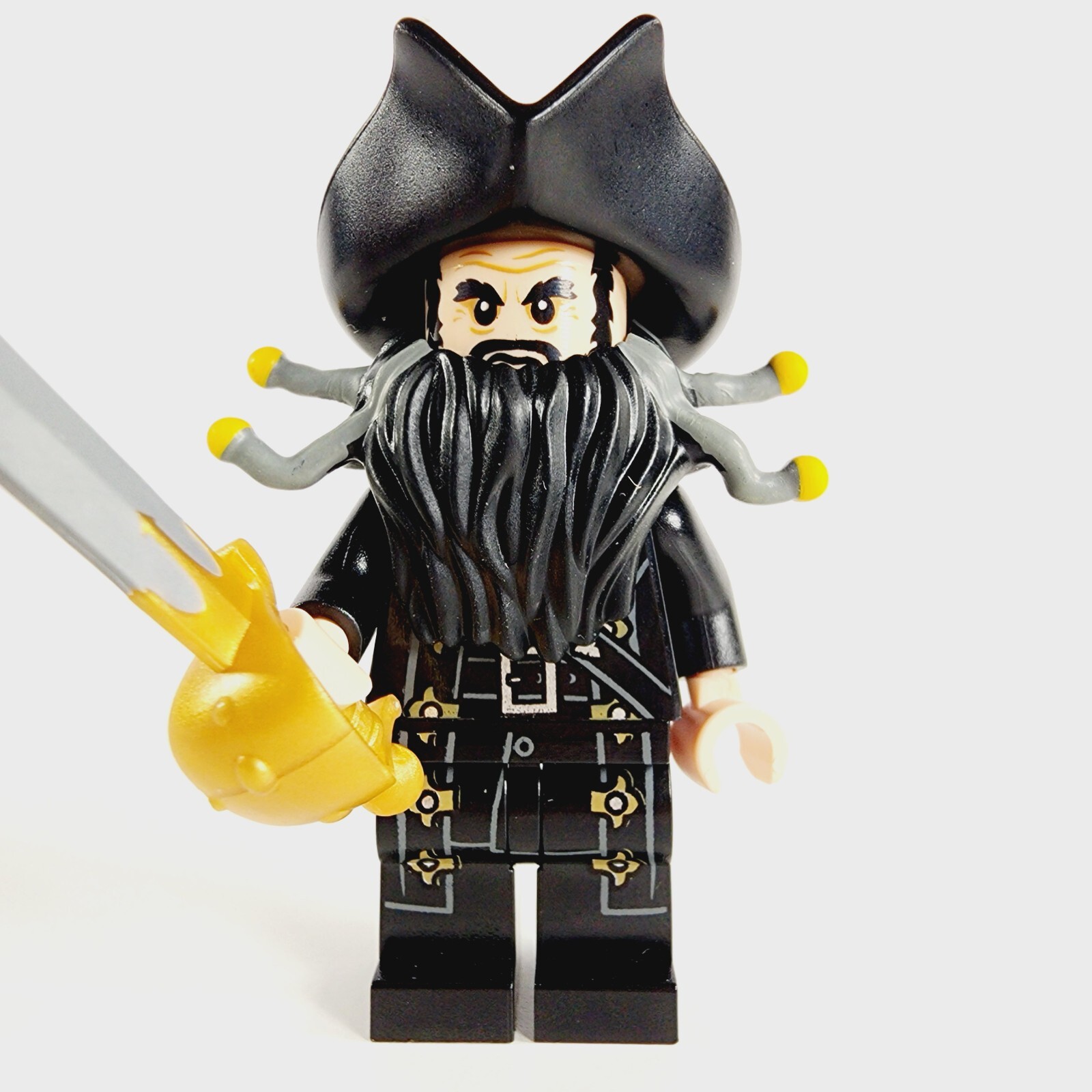 Lego Blackbeard Minifigure Pirates of the Caribbean 4192 4195 poc007 | eBay