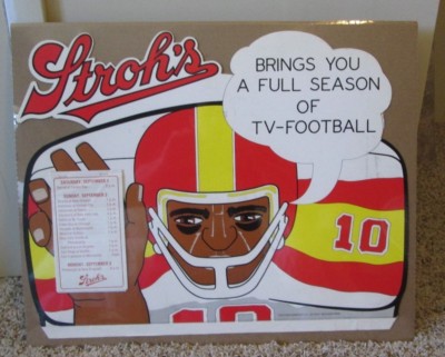 VINTAGE 1979 NFL SCHEDULE POSTER FOR ALL TEAMS BY STROH'S BEER MAN CAVE ...