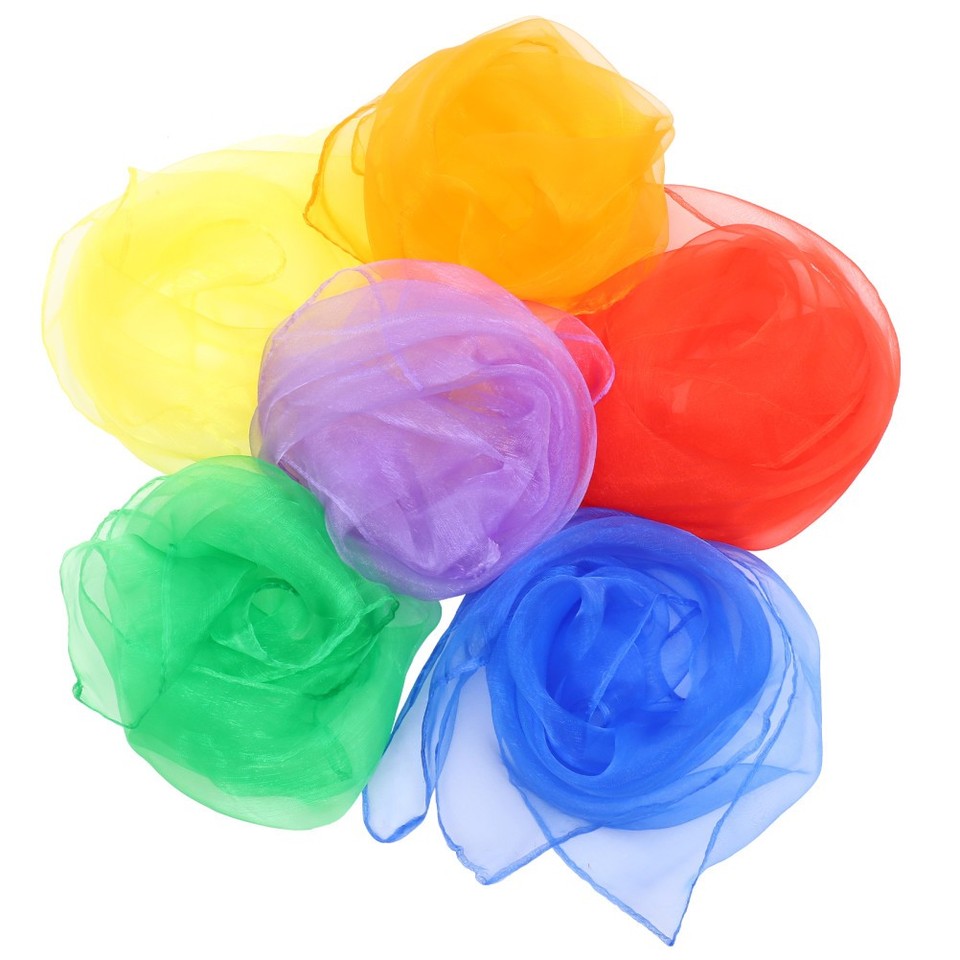 12pcs Juggling Square Scarves Dance Scarves Performance Props Music ...