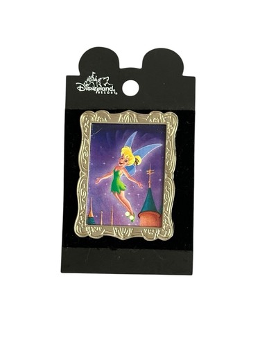 Vtg Disney Pin Character Of The Month Tinkerbell Silver Tone Frame ...