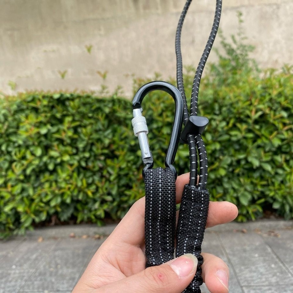 Extendable Clip Bungee Cord Portable Tool Tether Safety Rope Roofer ...