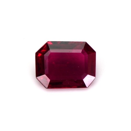 Mozambique Emerald Cut Red Ruby 1.01CT | eBay