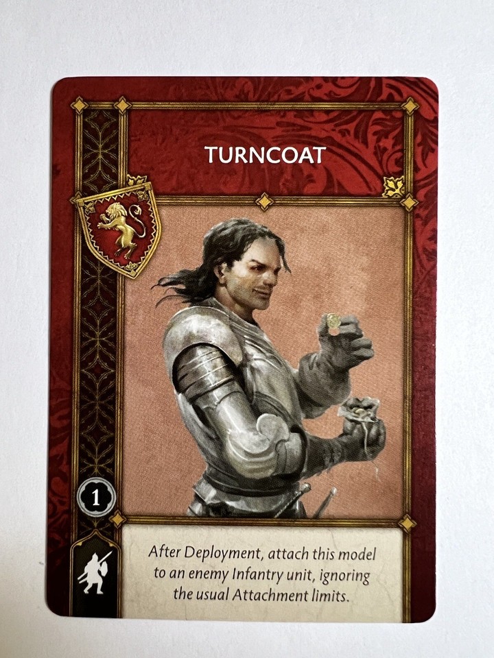 Lannister TURNCOAT Card (2021-present) - A Song Of Ice & Fire ASOIAF ...