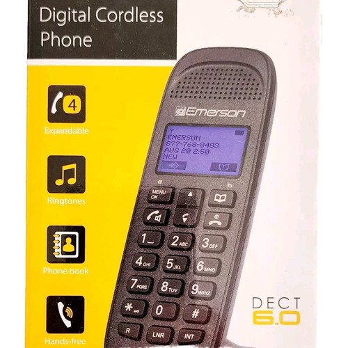Emerson Digital Cordless Phone Open Box DECT 6.0 2017 Complete ELEC | eBay