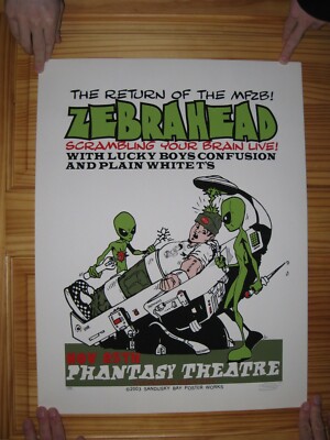 Zebrahead Poster Silkscreen Signed Numbered Lucky Boys Confusion Plain ...