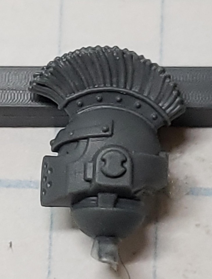 Warhammer 30K Space Marine Bits Mark III Command Squad Artificer Helm w ...