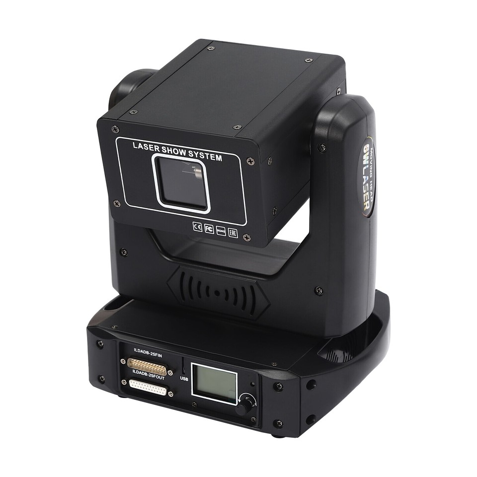 6W Laser Moving Head Stage Light RGB DJ Lighting Beam DMX Stage ...