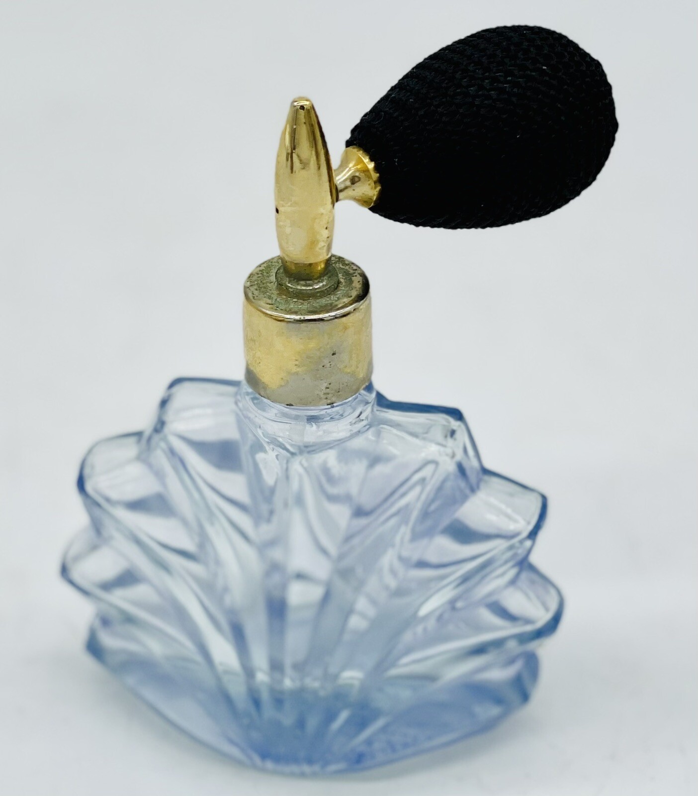 Vintage Blue Glass • Perfume Spritzer/atomizer • Empty Bottle Unique ...