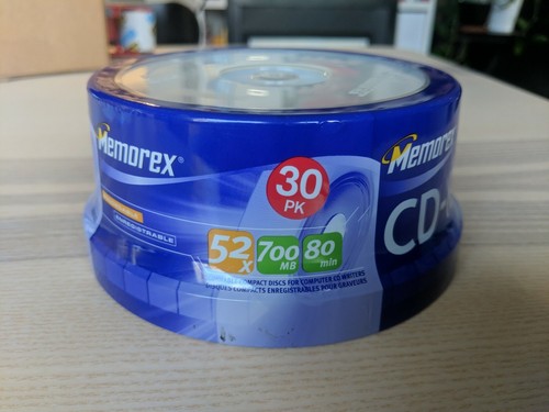 New Memorex CD-R 30 Pack 700 MB 80 Mins Sealed | eBay