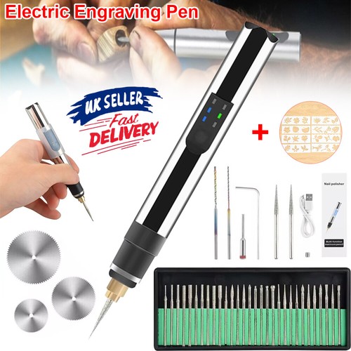 Rechargeable Electric Engraving Pen Micro Carving Engraver Machine DIY ...