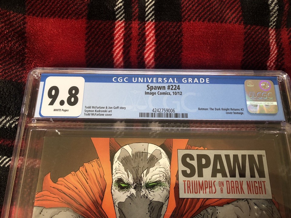 Spawn 224 cgc 9.8 Image 2012 Todd McFarlane cover Batman the Dark ...