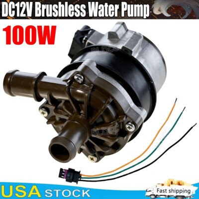 DC 12V 100W Brushless Electric Auxiliary Water Pump Large-flow ...