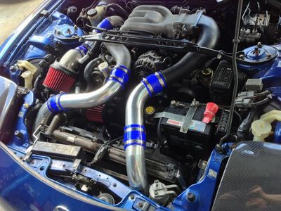 KLS GT SPEC INTERCOOLER + PIPING/HOSE FULL KIT MAZDA RX7 FD3S/FD B13 T ...