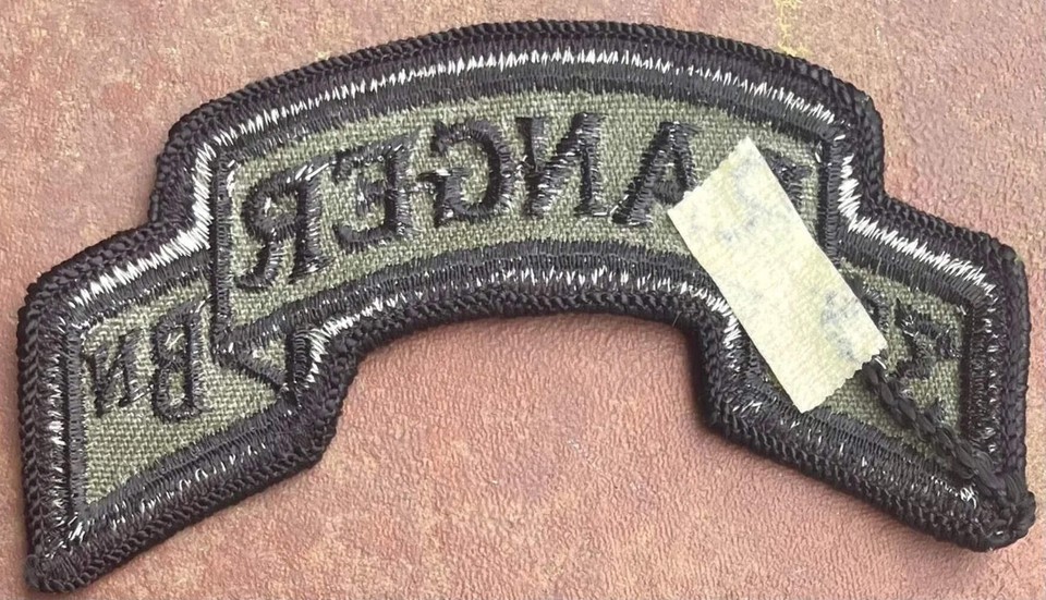 US Army 3rd Ranger Battalion Scroll Subdued Merrowed Edge | eBay