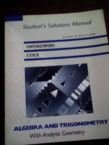 Algebra and Trigonometry with Analytic Geometry, 8th - Paperback - GOOD ...