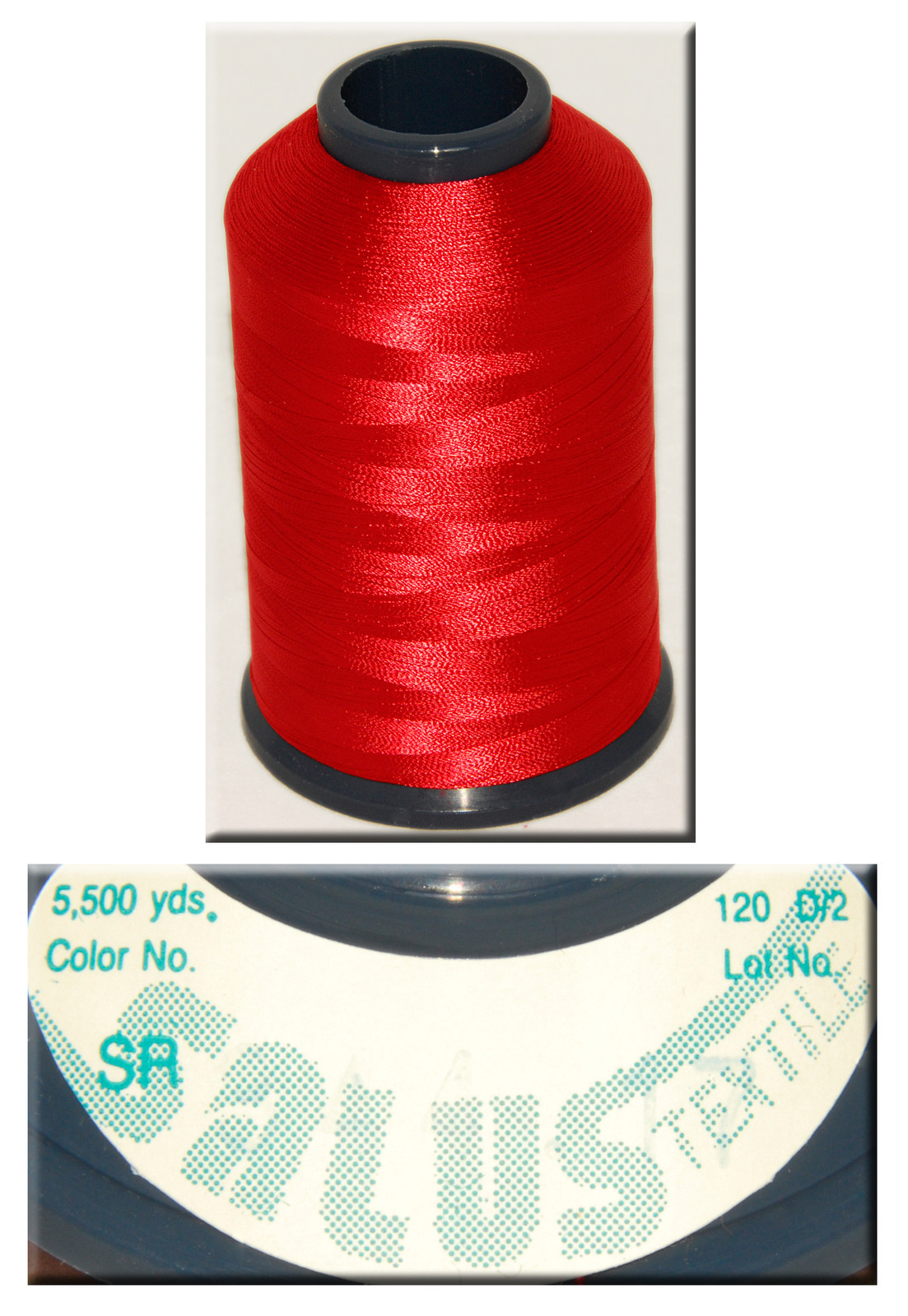 SALUS Textile - True RED - Sewing Embroidery THREAD 5,500 Yards *BRAND ...