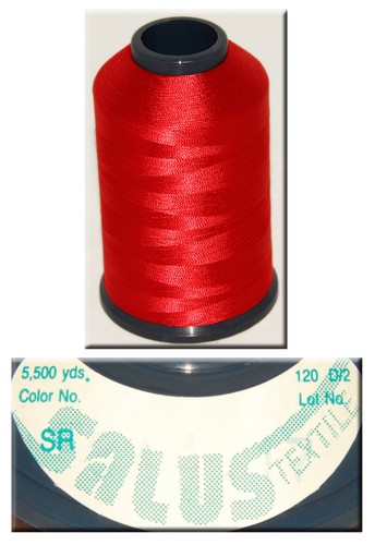 SALUS Textile - True RED - Sewing Embroidery THREAD 5,500 Yards *BRAND ...