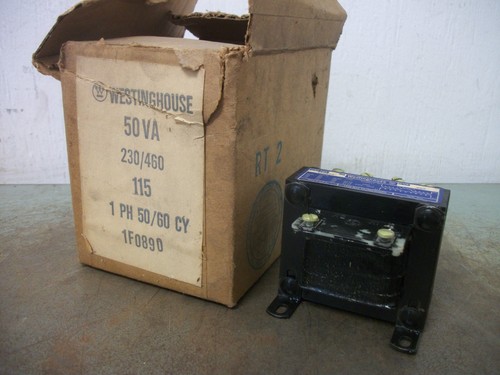 WESTINGHOUSE 0.050KVA 1PH TRANSFORMER 1F0890 HV 230X460 LV 115 NIB | eBay
