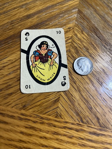 Mini 1950 WDP Walt Disney Productions Mickey Mouse Canasta Card Snow ...