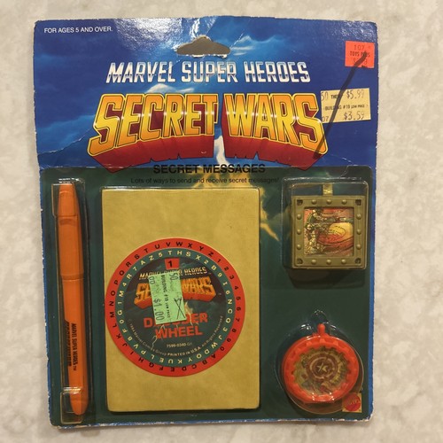 Vintage 1984 Marvel Super Heroes Secret Wars: Secret Messages Decoder ...