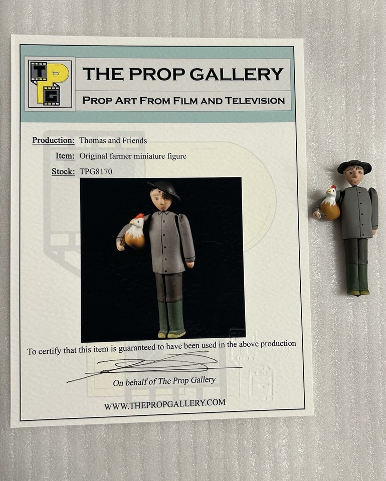 Thomas the Tank Engine Screen Used Great Waterton Farmer Figure Prop | eBay