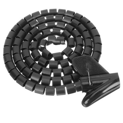 Wire Organizer Harness Tubing Cable Spiral Wrap Coiled Tube Sleeve Cord ...