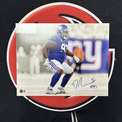 Dexter Lawrence Autographed New York Giants 11x14 Photo Signed Beckett ...