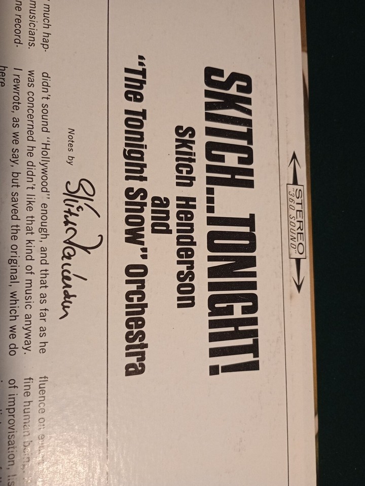 Skitch Henderson And The Tonight Show Orchestra - Skitch..Tonight! 1965 ...