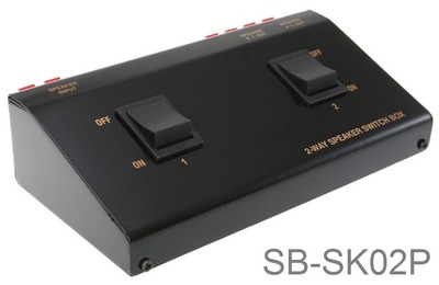 2 Way (1-in 2-out) Stereo Speaker Wire Terminal-Type Switch Box, SB ...