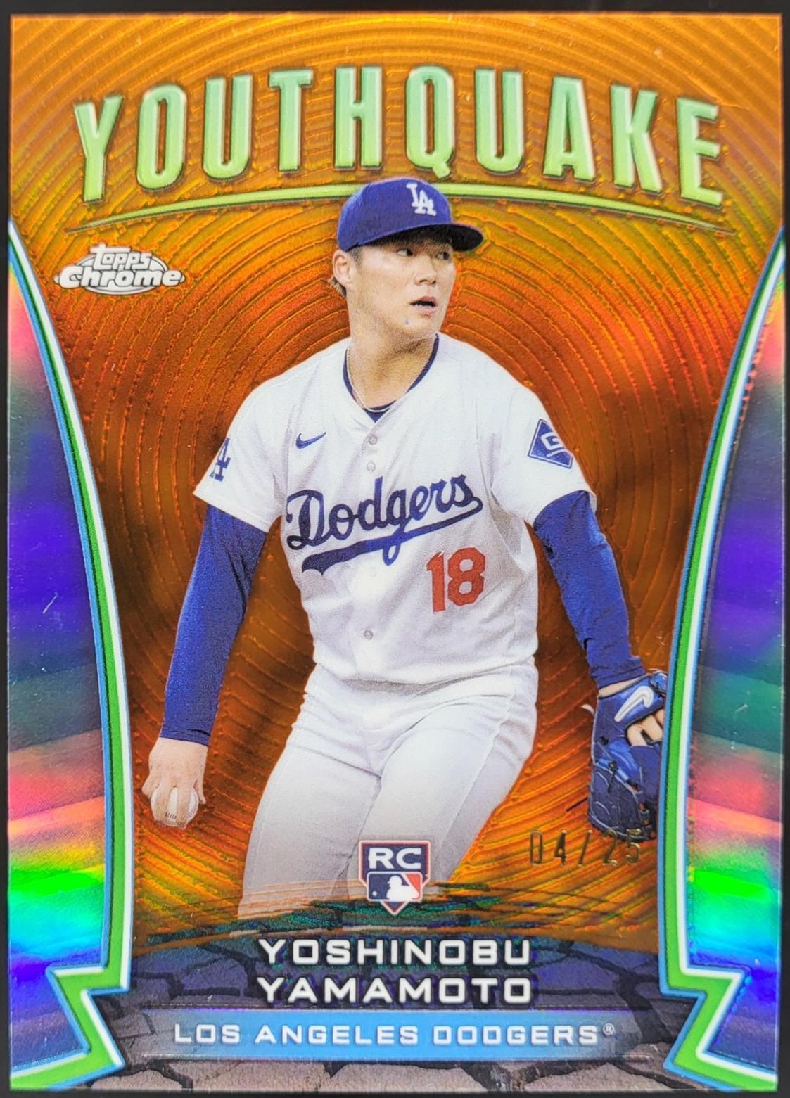 2024 Topps Chrome Update Series - Youthquake Yoshinobu Yamamoto #YQ-53 ...