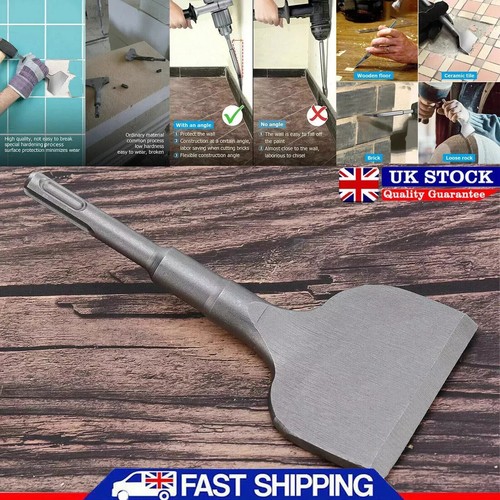 SDS-Plus 75mm x 180mm Cranked Chisel Bit Tiles Floor & Walls Masonry ...