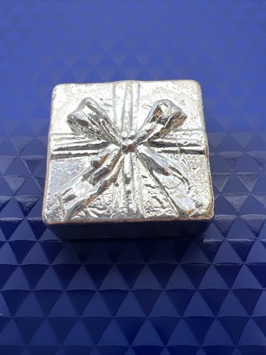 *YPS 2016 CHRISTMAS BAR Gift Box* 2oz .999 Fine Yeager's Poured Silver ...