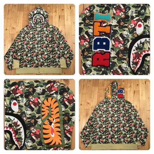 BAPE Disney Ralph Breaks the Internet Shark Full Zip Hoodie APE Size ...