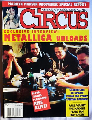 Circus- 1996 Sept- Metallica Marilyn Manson Hard Rock Metal Music ...