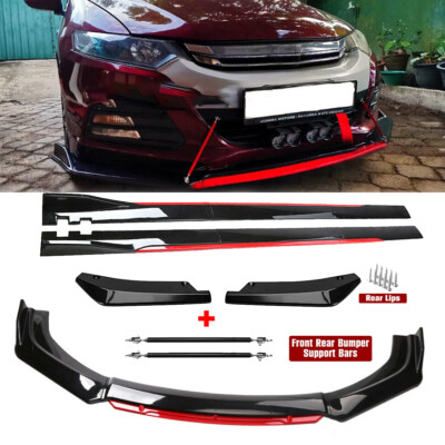 For Honda Insight Front Bumper Lip Spoiler Splitter Side Skirt Body Kit ...