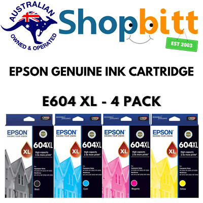Epson 604XL Genuine Ink for XP2200 3200 4200 WF2910/2950 | eBay Australia