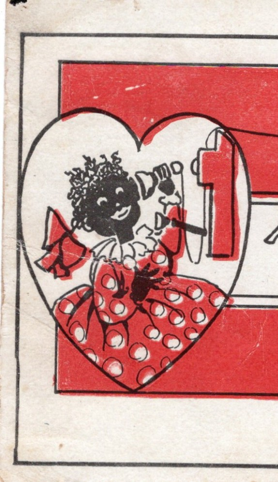 1907 Valentine Ephemera Postcard A Busy Line Telephone 1907 Divided ...