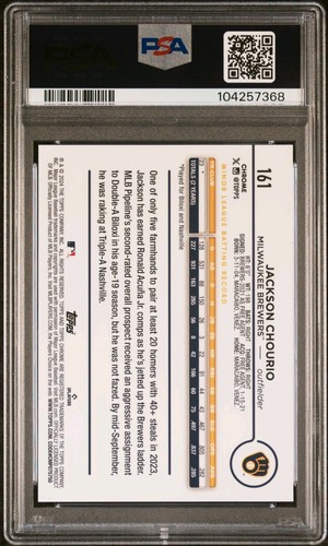 2024 TOPPS CHROME VARIATION GOLD SPECKLE REF JACKSON CHOURIO ROOKIE /50 ...