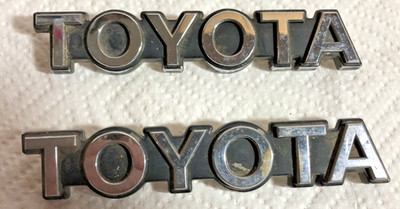 Toyota Plastic 5.125" Vintage OEM Emblem Badge Logo Nameplate Name ...