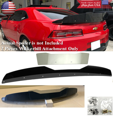 G2 Gloss Black Decklid Gurney flap Wing Wickerbill For 14-15 Camaro Z28 ...